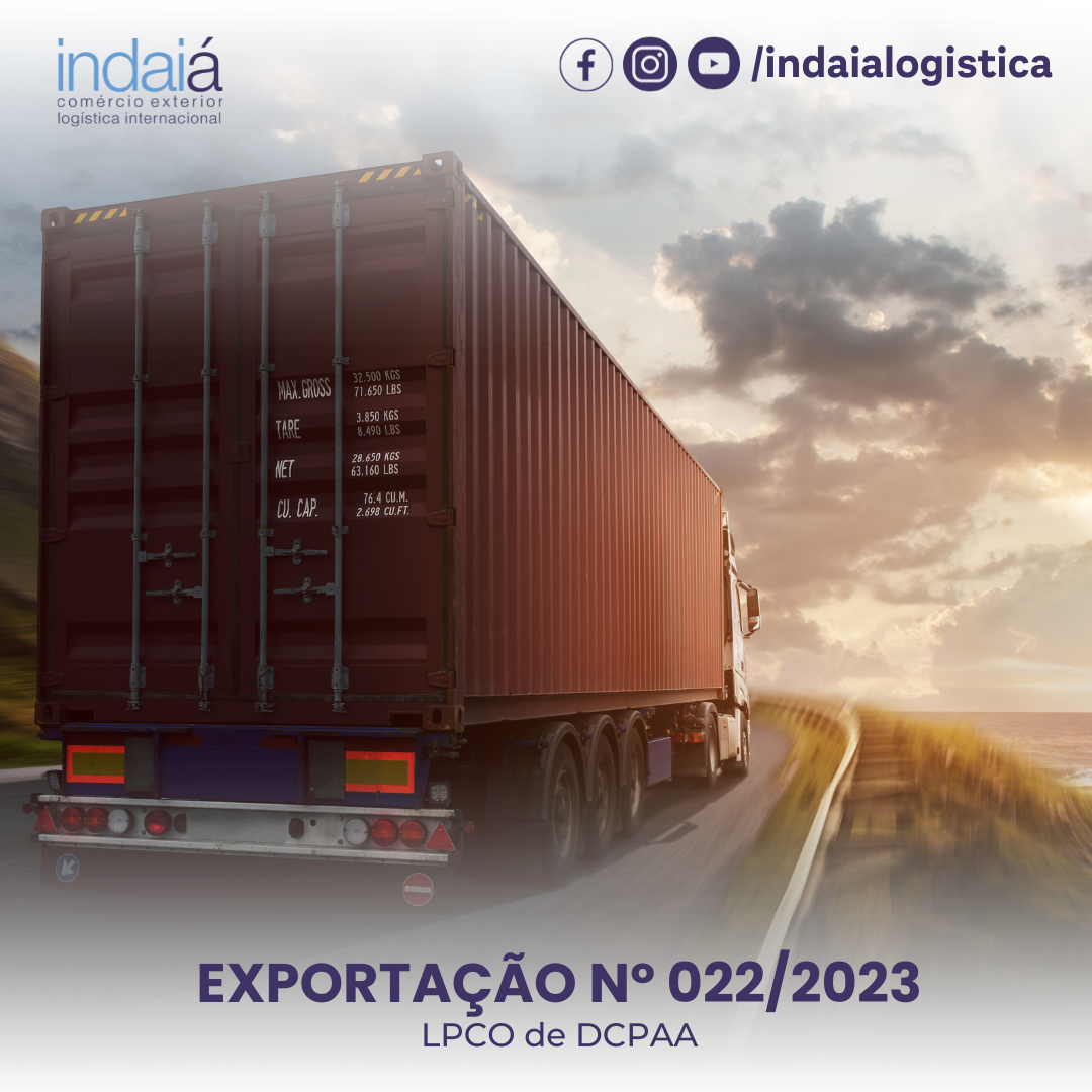 Exportação nº 022/2023 – LPCO de DCPAA – Indaiá